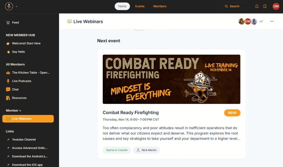 Combat Ready Firefighters Membership | High Quality Online Training